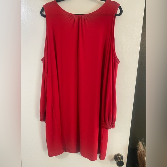 ECI | Dresses | Eci Cold Shoulder Red Dress Xl | Poshmark
